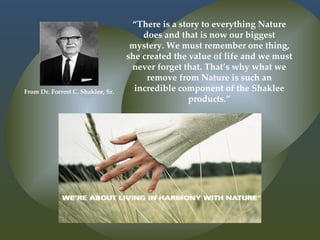 The story of the shaklee difference | PDF