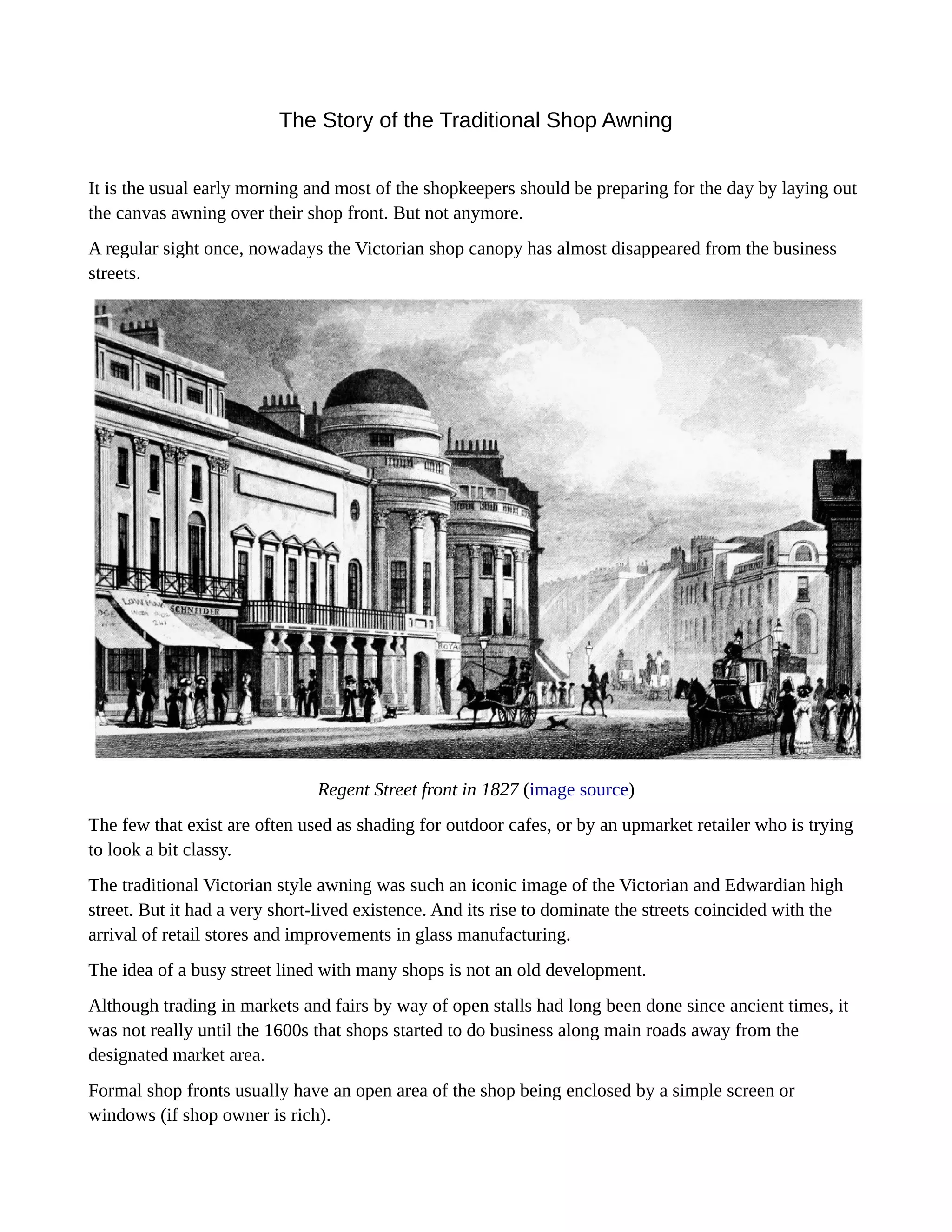 The story of the traditional shop awning | PDF