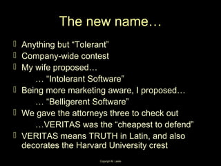 The story of veritas 0804 | PPT