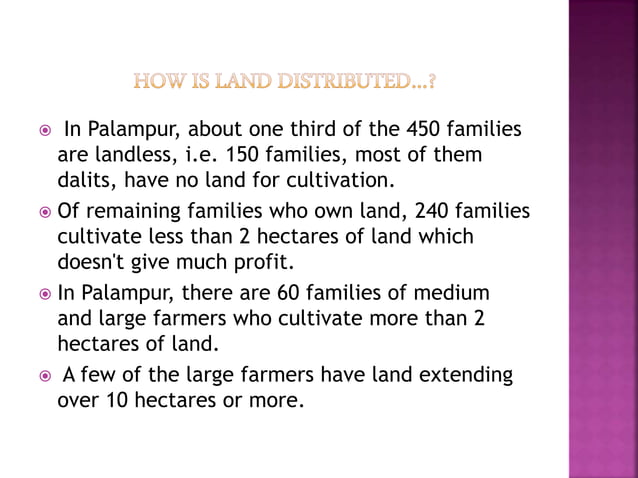 The story of village palampur | PPTX