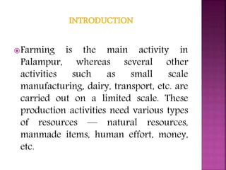 The story of village palampur | PPTX