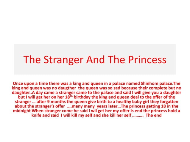 The stranger | PPTX