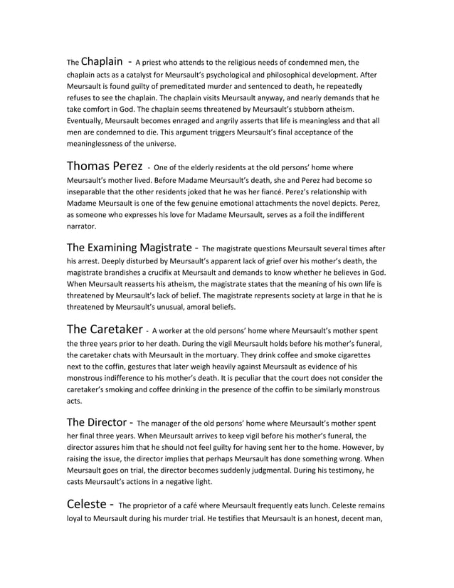 The stranger characters | RTF | Christianity | Religion & Spirituality