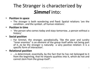 The stranger in ethnolinguistic | PPT
