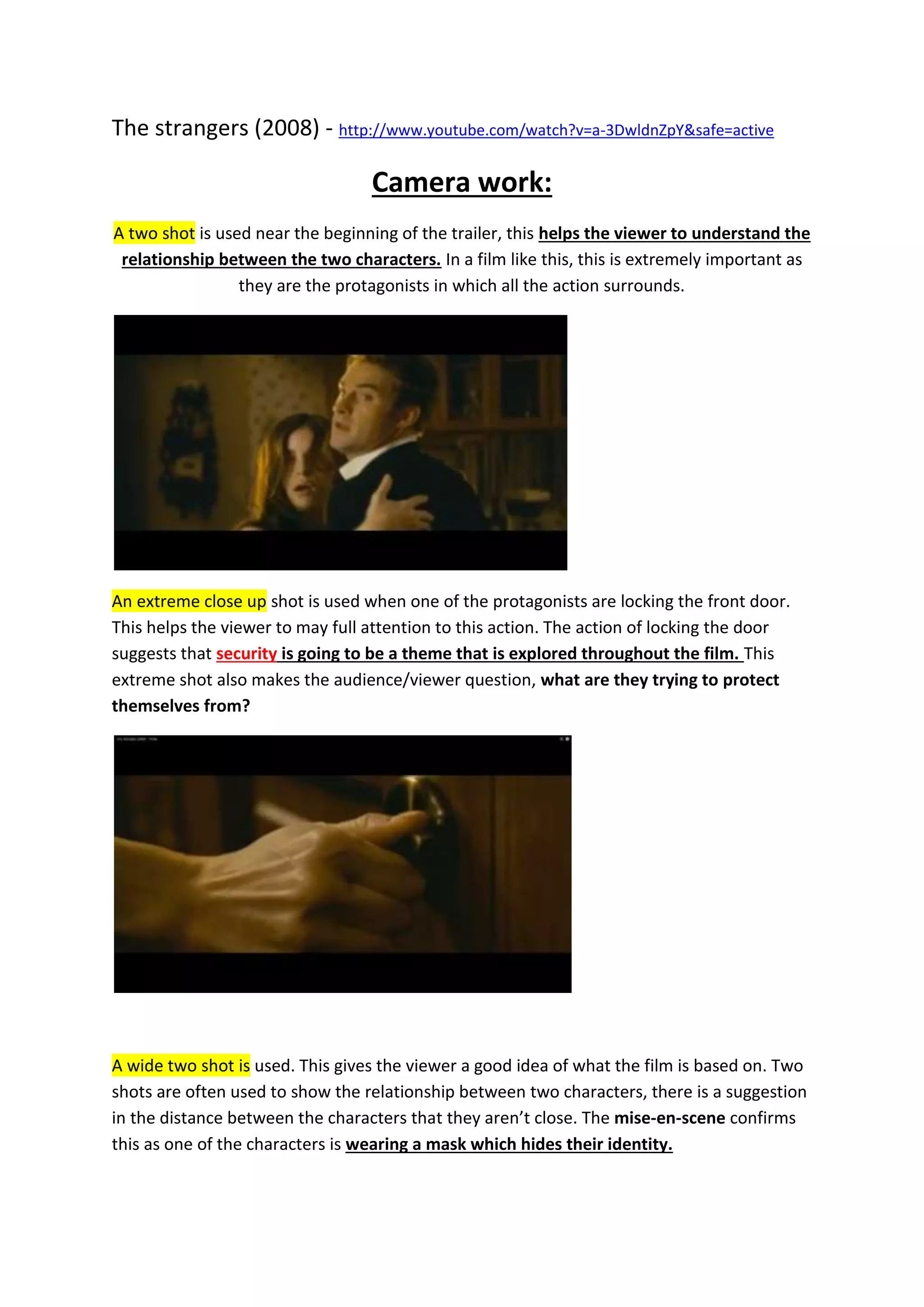 The strangers analysis | PDF