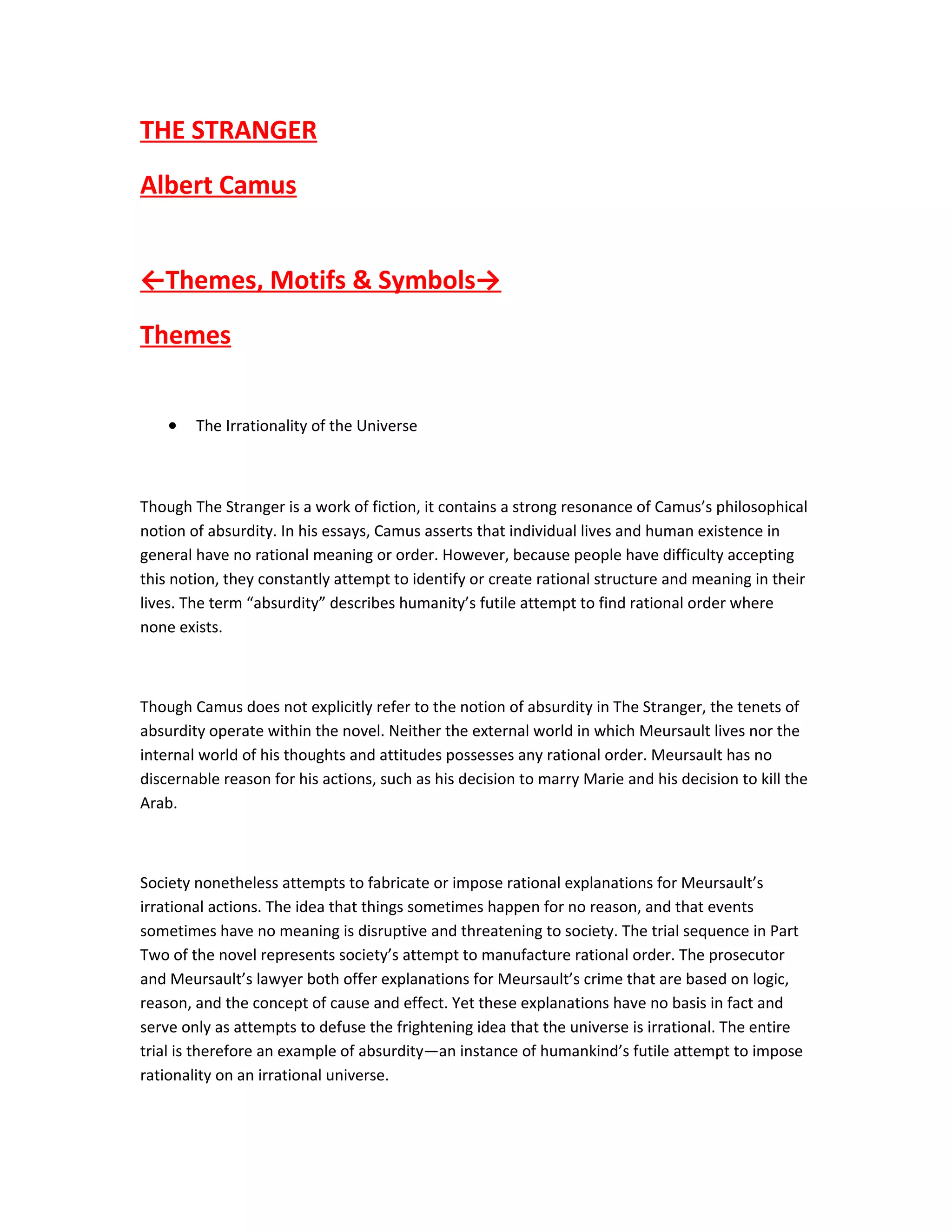 The stranger themes | RTF