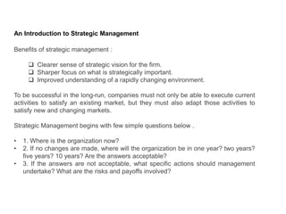 The Strategic Management Process | PPTX