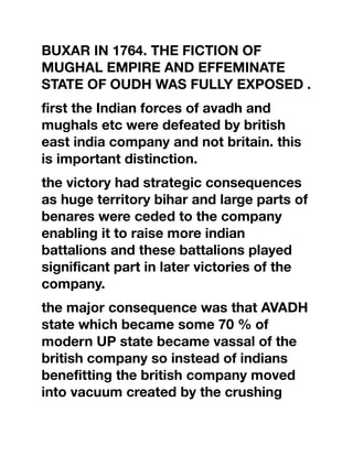 THE STRATEGIC MEANING OF THE BATTLE OF BUXAR | PDF