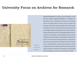 The strategic significance of the hardiman research building 26jan14 | PPT