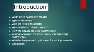 The strategies of pass0word | PDF