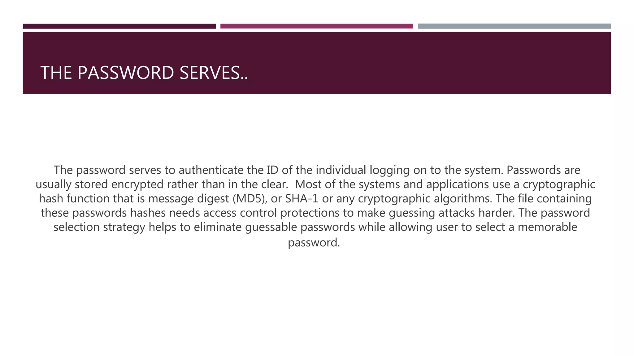 The strategies of password | PPT