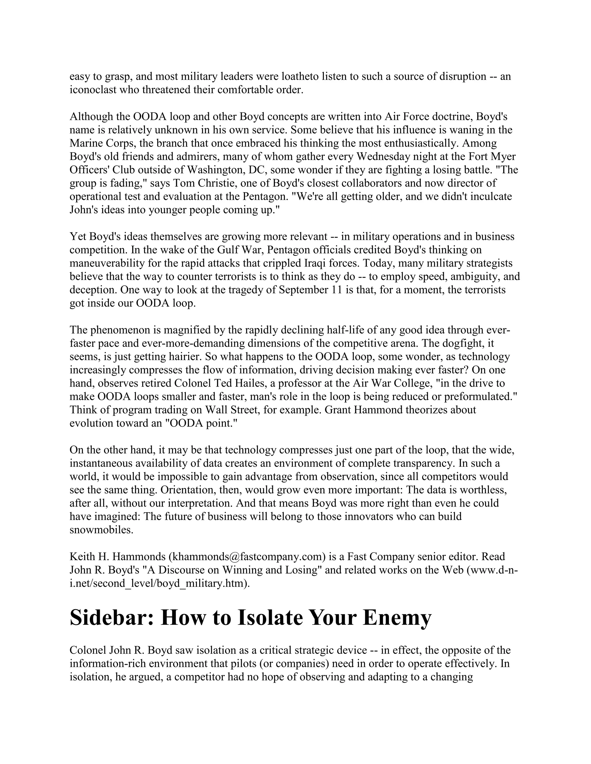 The strategy of the fighter pilot | DOCX