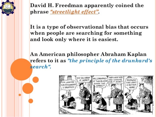 The streetlight effect