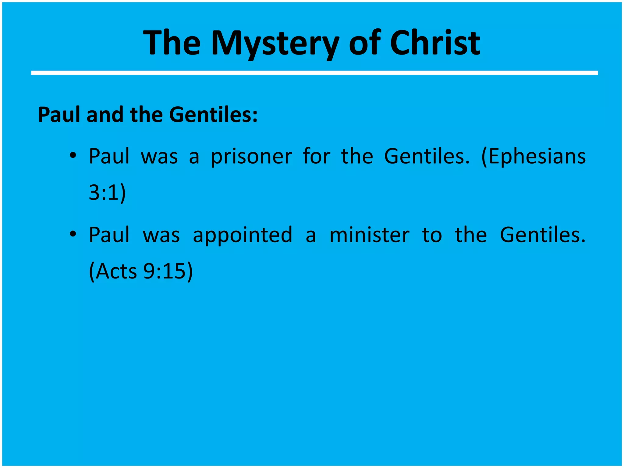 The Strength of the Church - Ephesians 3 | PPTX