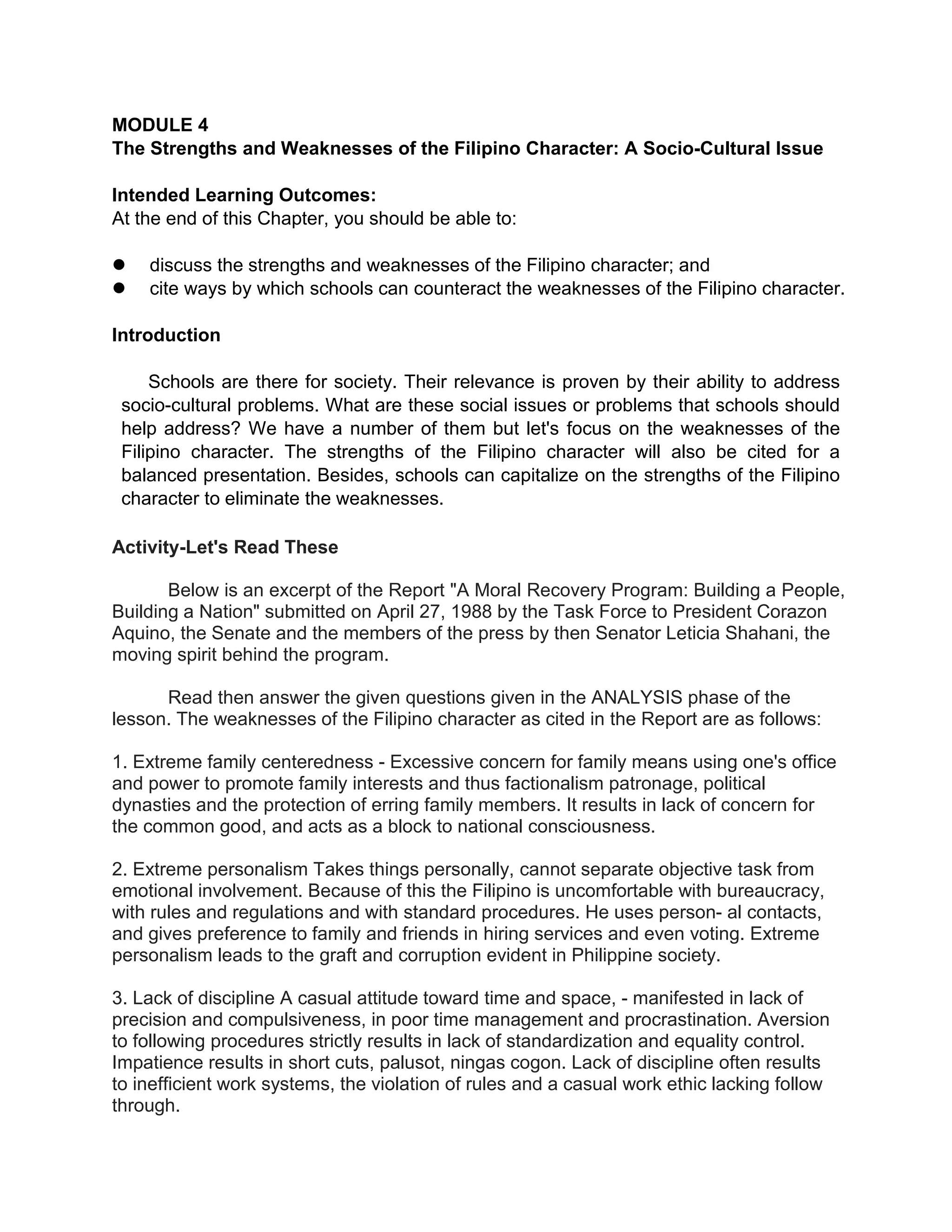 The Strengths and Weaknesses of the Filipino Character.pdf