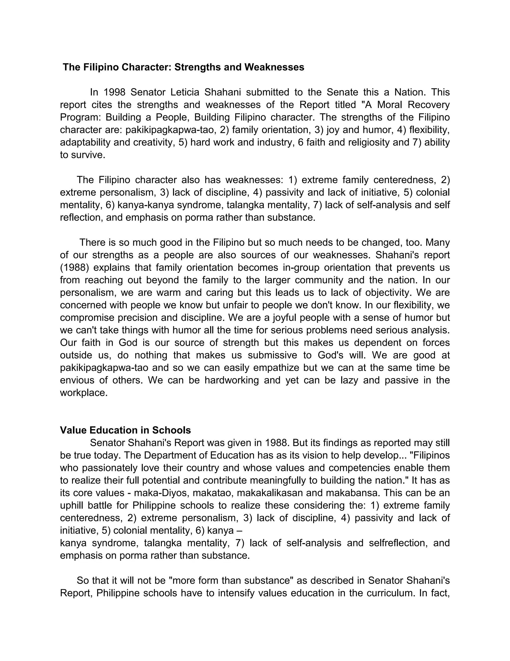 The Strengths and Weaknesses of the Filipino Character.pdf