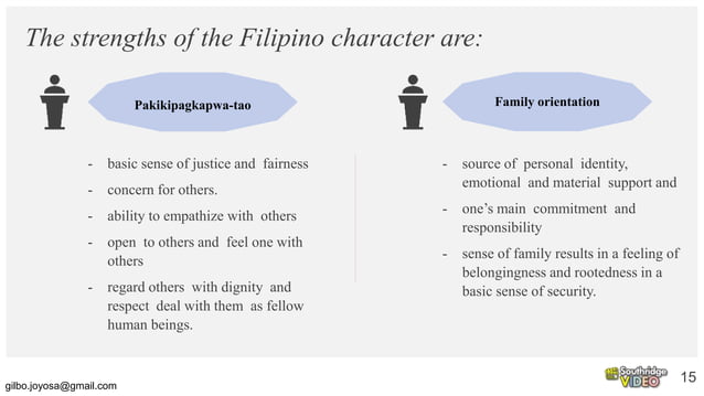 The strengths and weaknesses of the filipino character a socio cultural ...