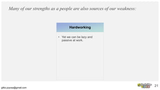 The strengths and weaknesses of the filipino character a socio cultural ...
