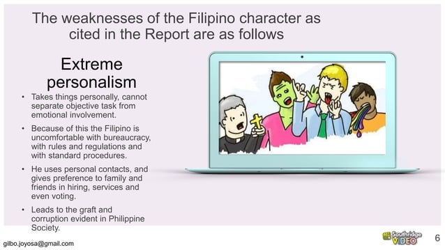 The strengths and weaknesses of the filipino character a socio cultural ...