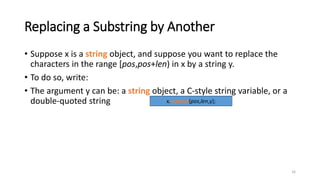 The string class | PPT