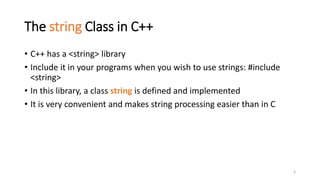 The string class | PPT