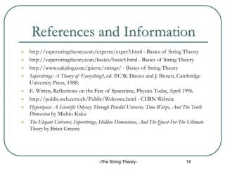 The String Theory.ppt