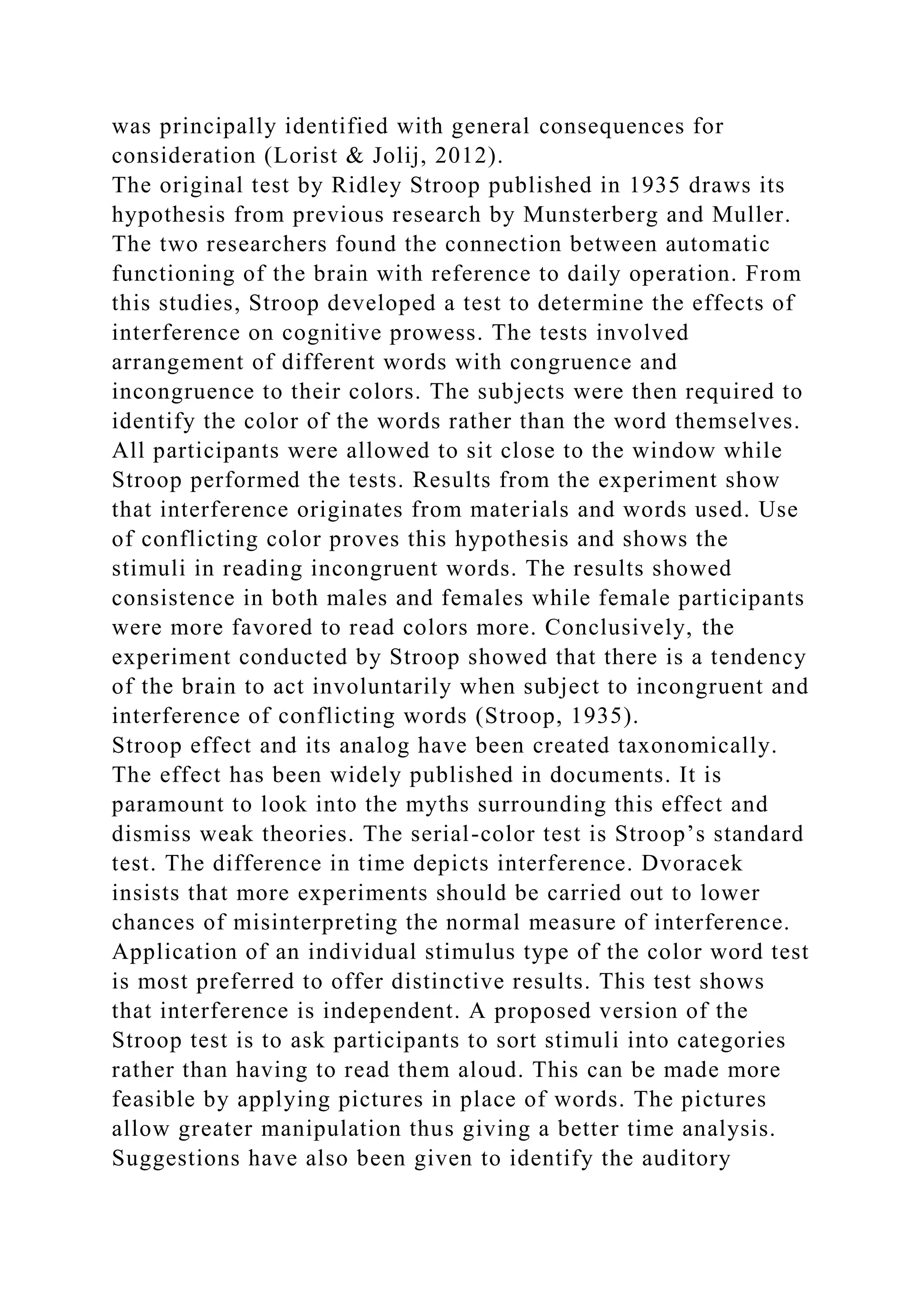 The Stroop EffectEffect18TitleStudent’s NamePro.docx