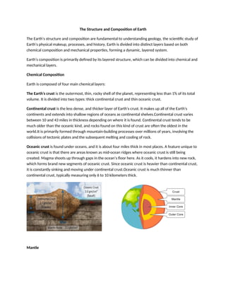 earth structure and composition relating to civil enginering | DOCX