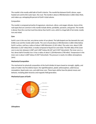 earth structure and composition relating to civil enginering | DOCX