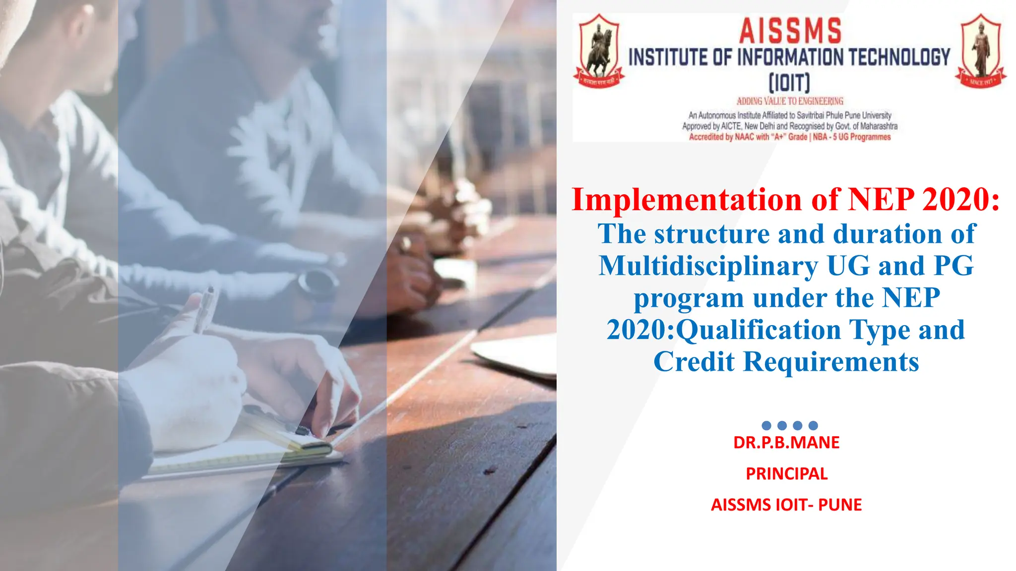 The structure and duration of Multidisciplinary UG and PG program under ...