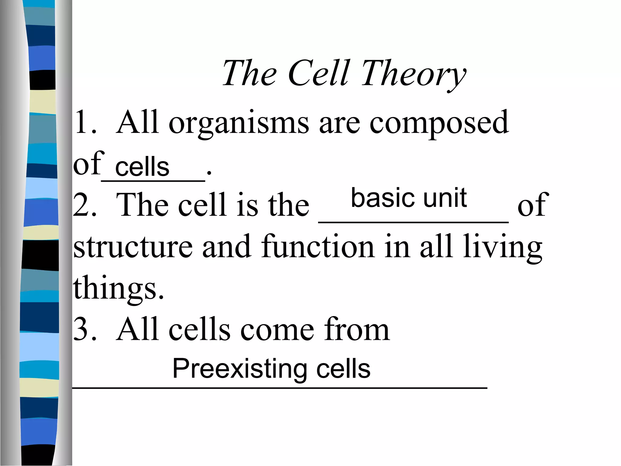 The structure and function of cells blackboard | PPT