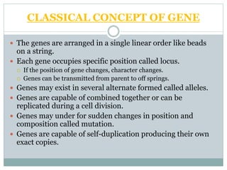 The structure & function of genes | PPTX