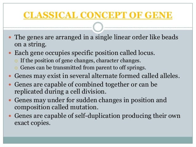 The structure & function of genes