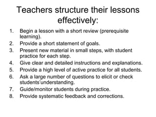 The Structure of a Language Lesson | PPT
