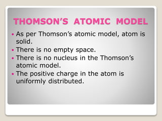 The Structure of an Atom | PPTX