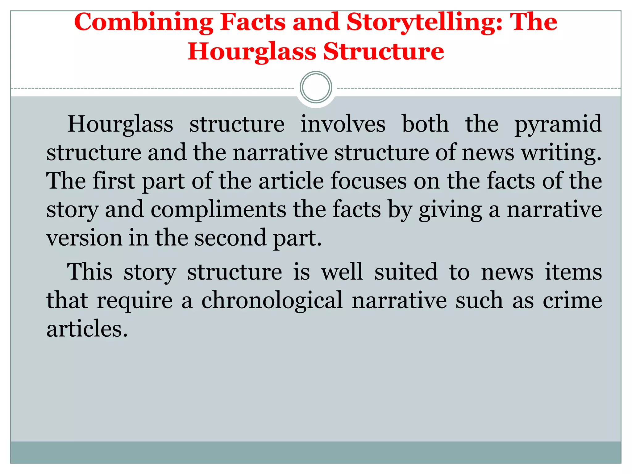 The structure of a news story | PPTX