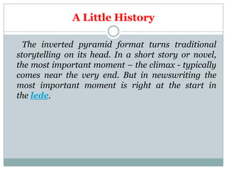 The structure of a news story | PPTX
