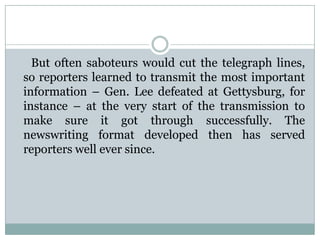 The structure of a news story | PPTX