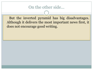 The structure of a news story | PPTX