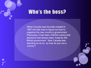 The structure of canada’s government | PPT
