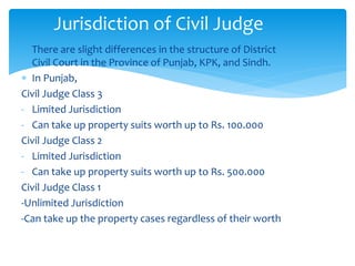 The structure of higher court in pakistan | PPTX