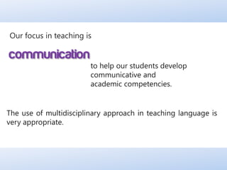 The structure of language | PPT