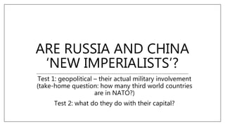 The structure of modern imperialism | PPTX