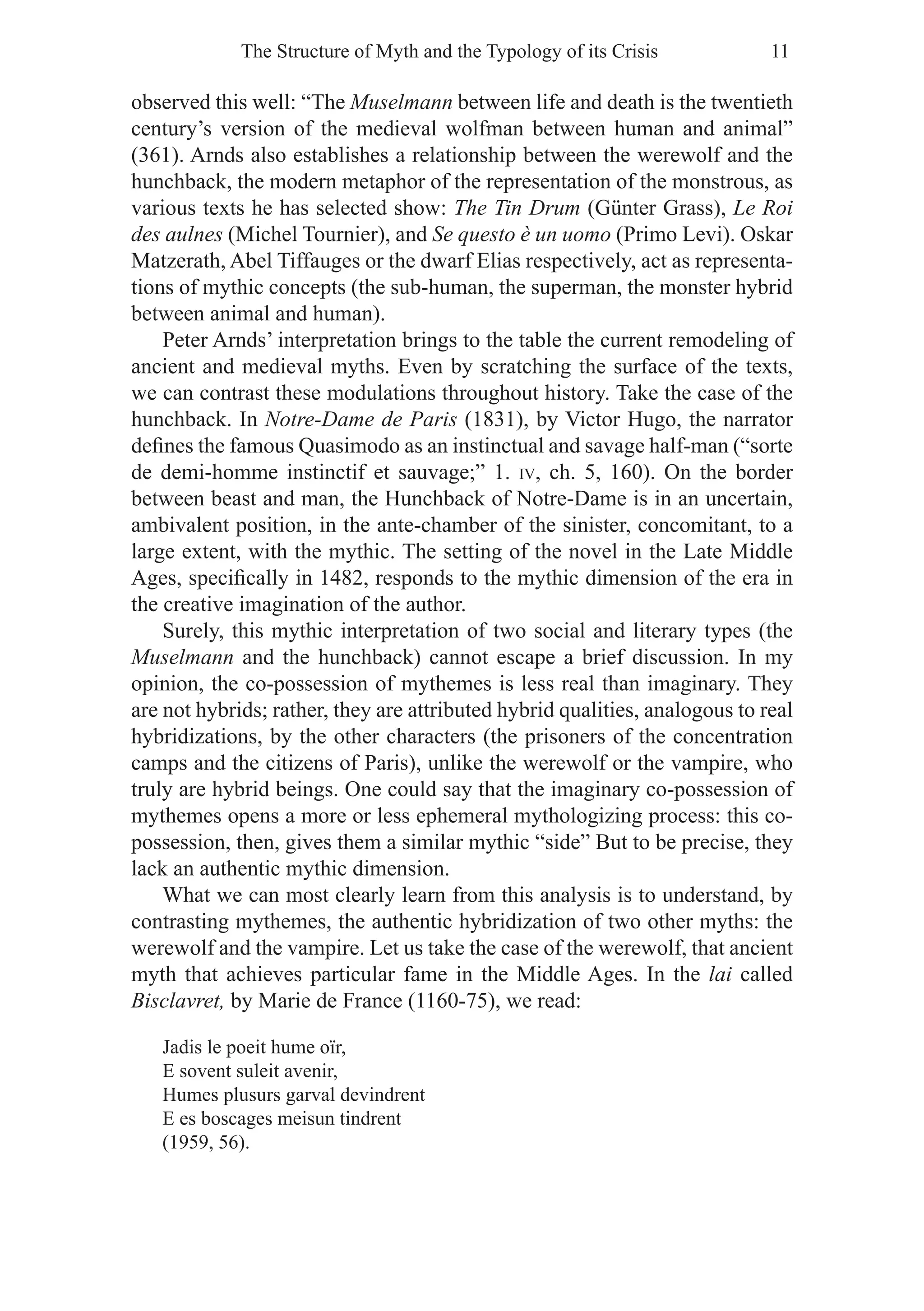 The Structure of Myth and Typology of Its Crisis | PDF