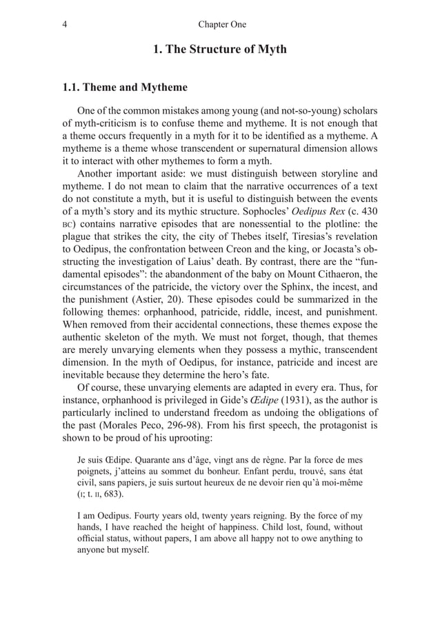 The Structure of Myth and Typology of Its Crisis | PDF