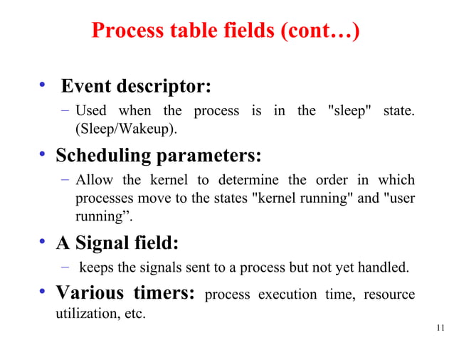 The structure of process | PPT | Operating Systems | Computer Software ...