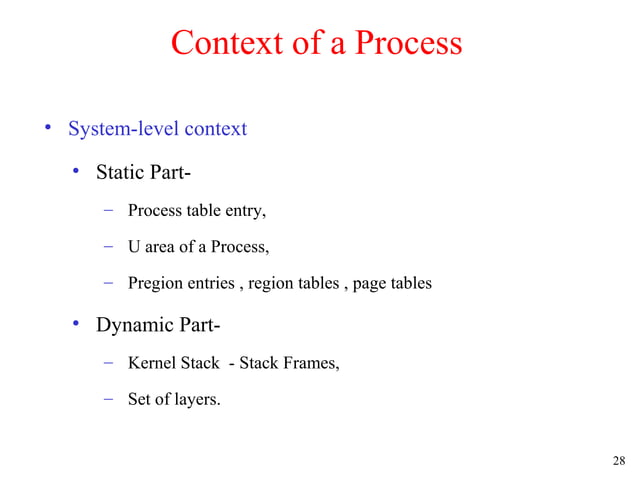 The structure of process | PPT | Operating Systems | Computer Software ...