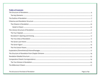 The Structure of the Book of Revelation | PDF