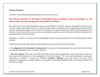 The Structure of the Book of Revelation | PDF