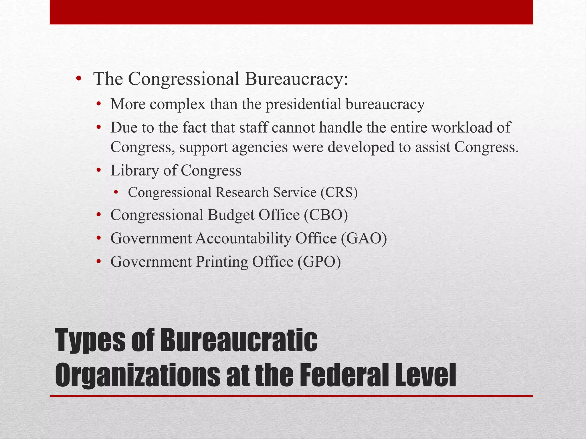 The structure of the american government | PPTX
